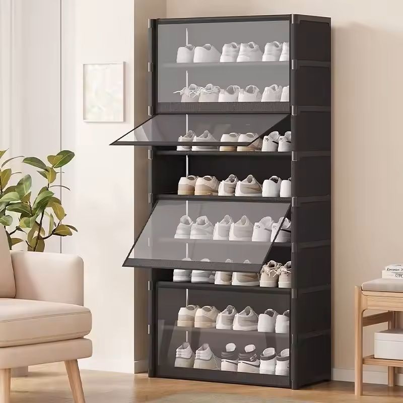 Multilayer Transparent Shoe Rack Cabinet for Small Spaces | Inspire Uplift