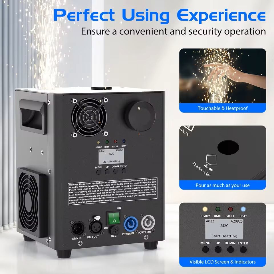 800W Cold Spark Machine for Events and Stage Effects | Inspire Uplift