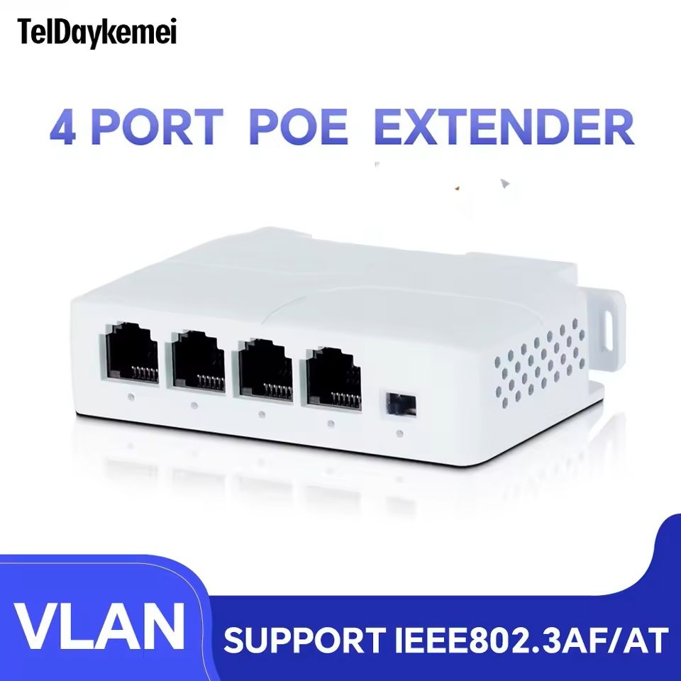 4 Port PoE Extender for IP Camera PoE Switch and NVR Transmi | Inspire ...