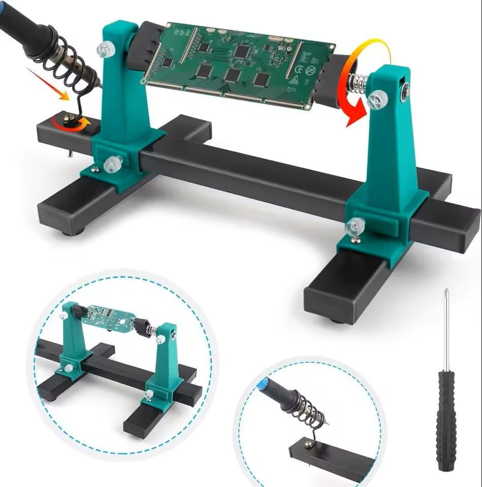 Adjustable PCB Holder with 360° Rotation for Soldering & Ass | Inspire ...