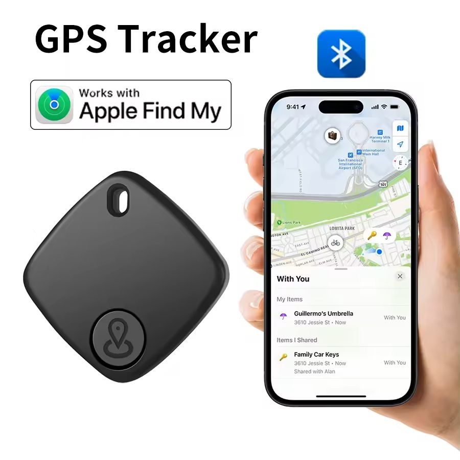 Mini Bluetooth GPS Tracker Tag for Pets Kids and Keys Works | Inspire ...