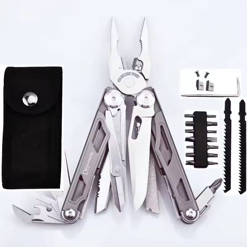 Multifunction Folding Tool Set with Knife Scissors and Plier | Inspire ...