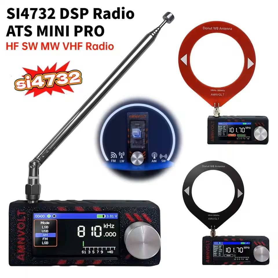 Mini All Band Radio Receiver with IPS Screen and Antenna for | Inspire ...