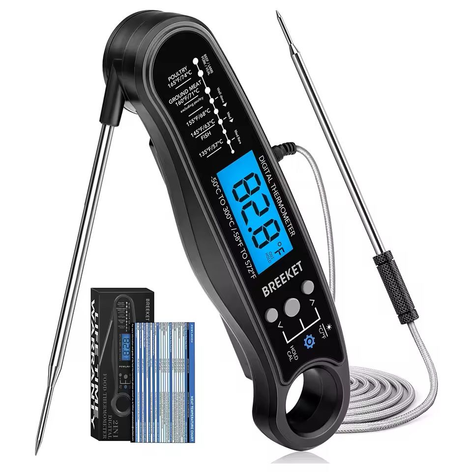 Dual Probe Digital Meat Thermometer with Backlight for Fast | Inspire ...