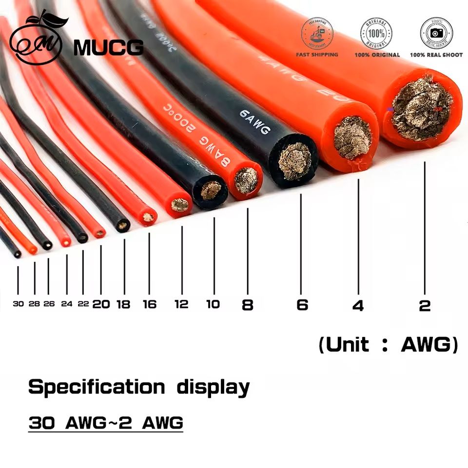 Silicone Electric Wire Set with Multiple Gauge Options and U | Inspire ...