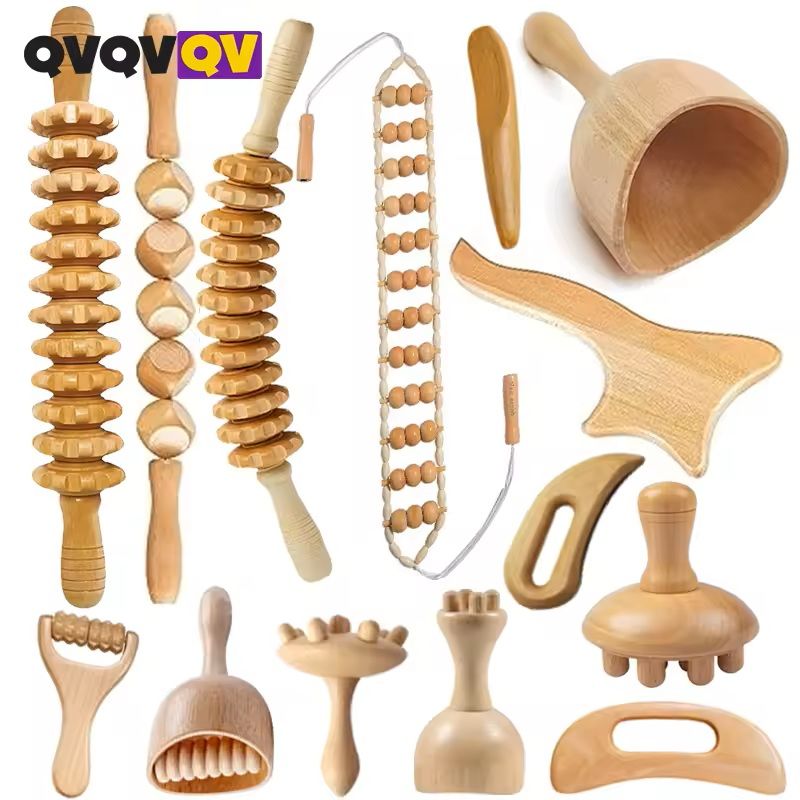 Wooden Lymphatic Drainage Massage Tools for Body Sculpting a | Inspire ...