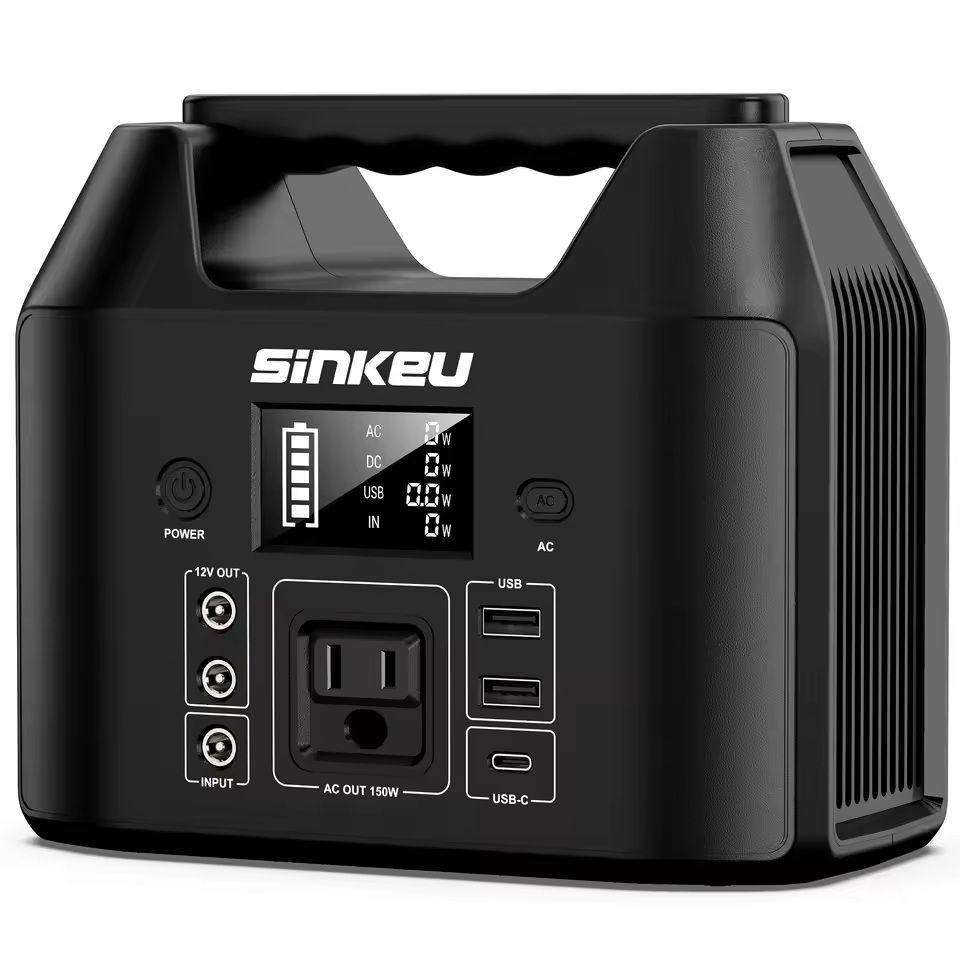 150W Portable Power Station with AC Outlet and LED Flashligh | Inspire ...