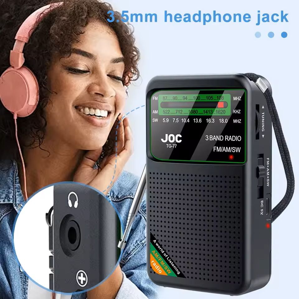 Rechargeable Pocket Radio with FM AM SW and HD Display | Inspire Uplift