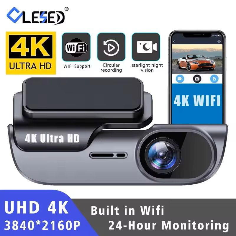 4K UHD Dash Cam with WiFi, Night Vision, and 24-Hour Monitor | Inspire ...