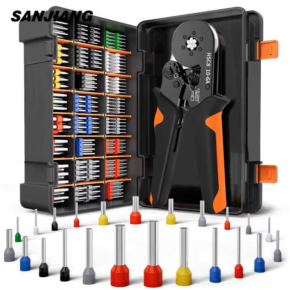 Self-Adjusting Hexagonal Ferrule Crimping Tool Kit | Inspire Uplift