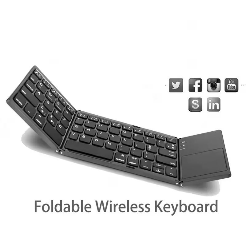 Foldable Wireless Bluetooth Keyboard with Touchpad | Inspire Uplift