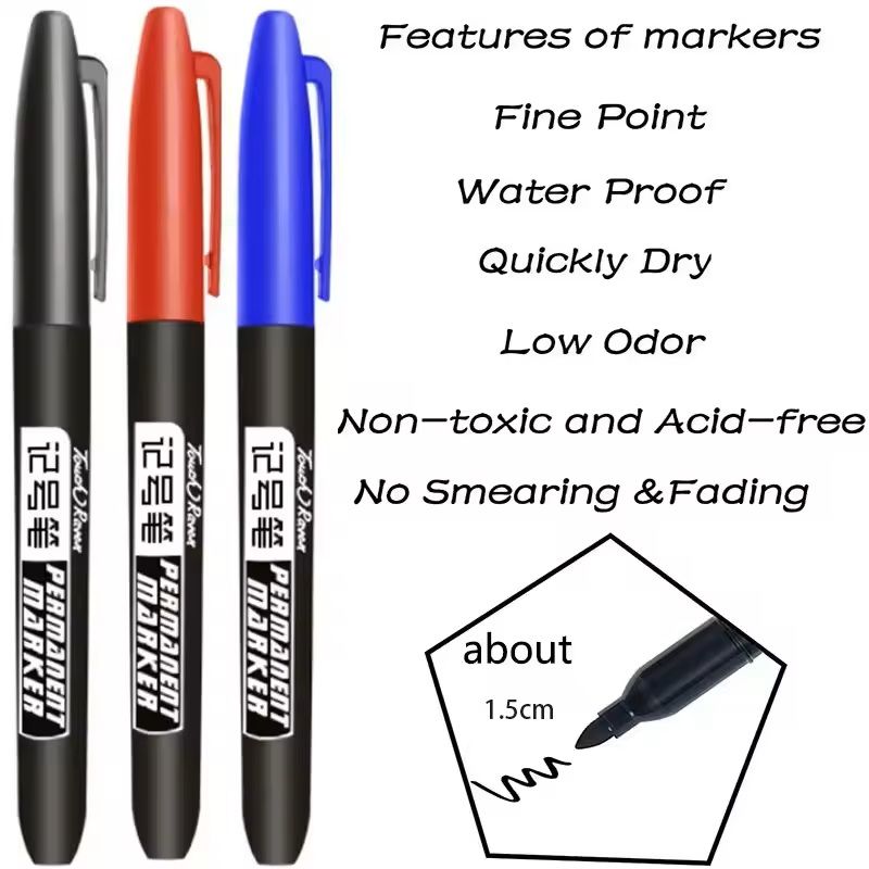Permanent Marker Pen Set – Waterproof Ink Sketch Markers for | Inspire ...