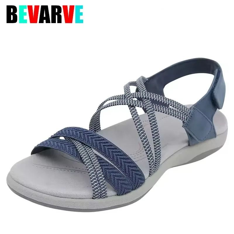 Womens Summer Open Toe Elastic Sports Sandals | Inspire Uplift