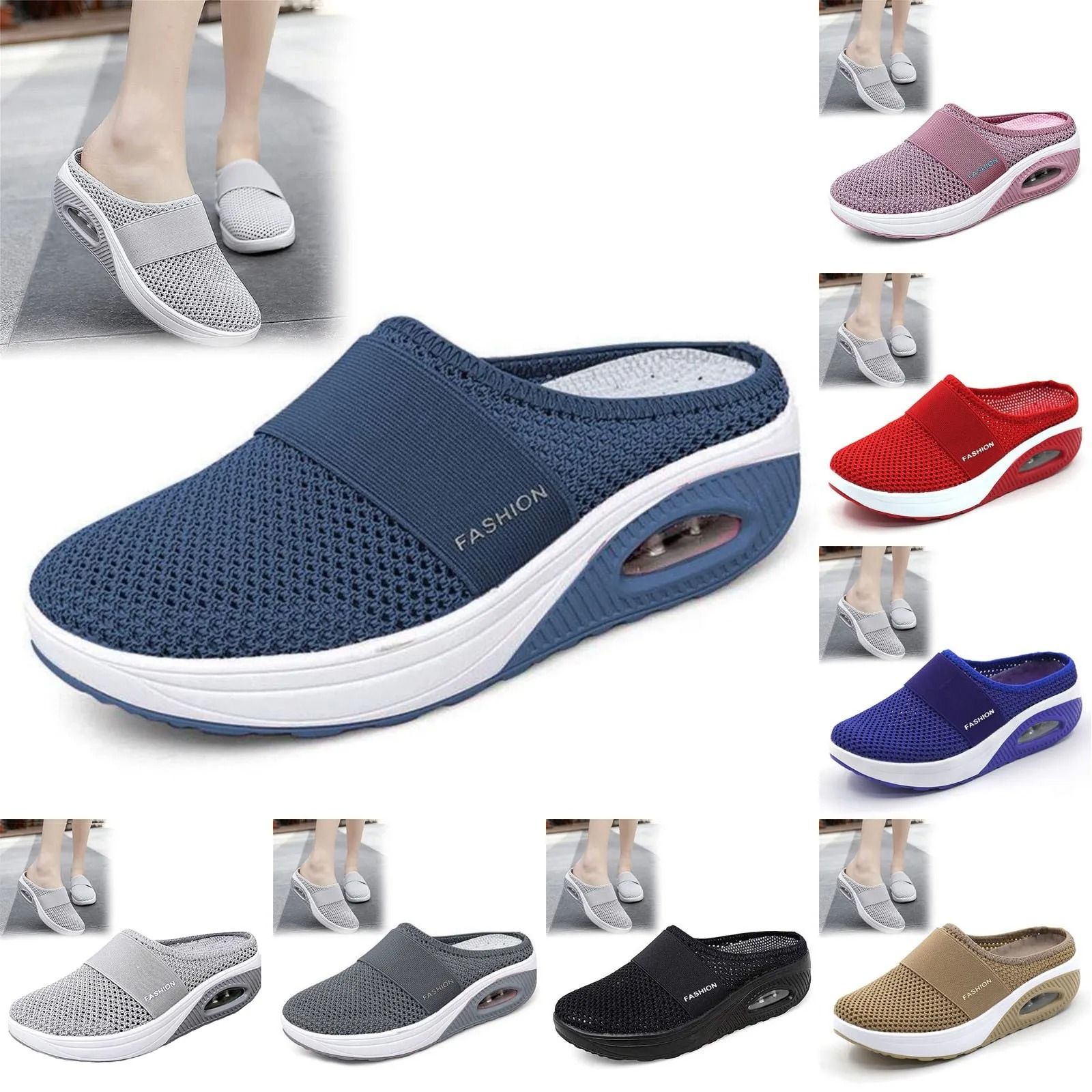 Slip On Walking Sandals with Arch Support and Mesh Comfort | Inspire Uplift