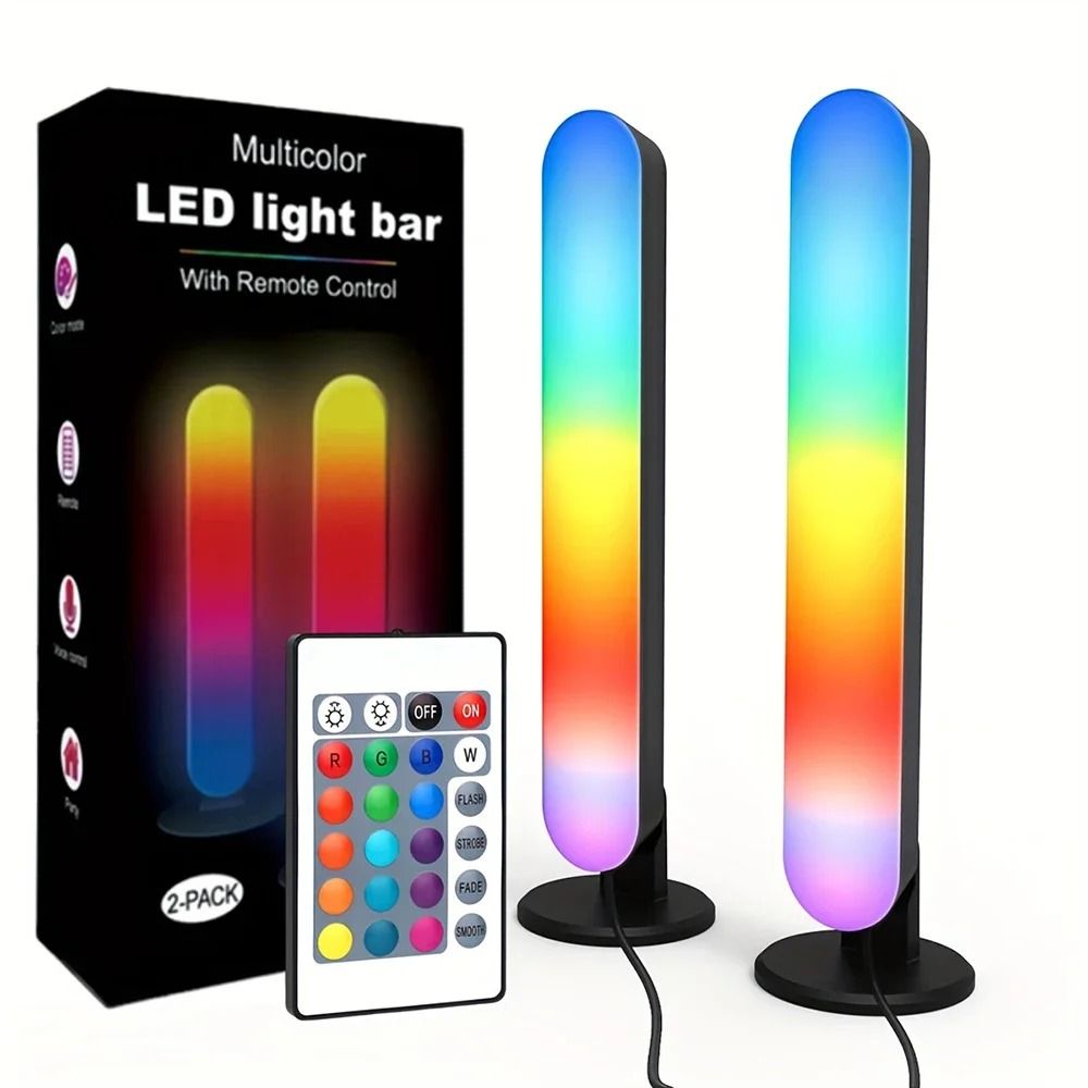 RGB Music Rhythm Light Bar with Sound Pickup – USB Rechargea | Inspire ...