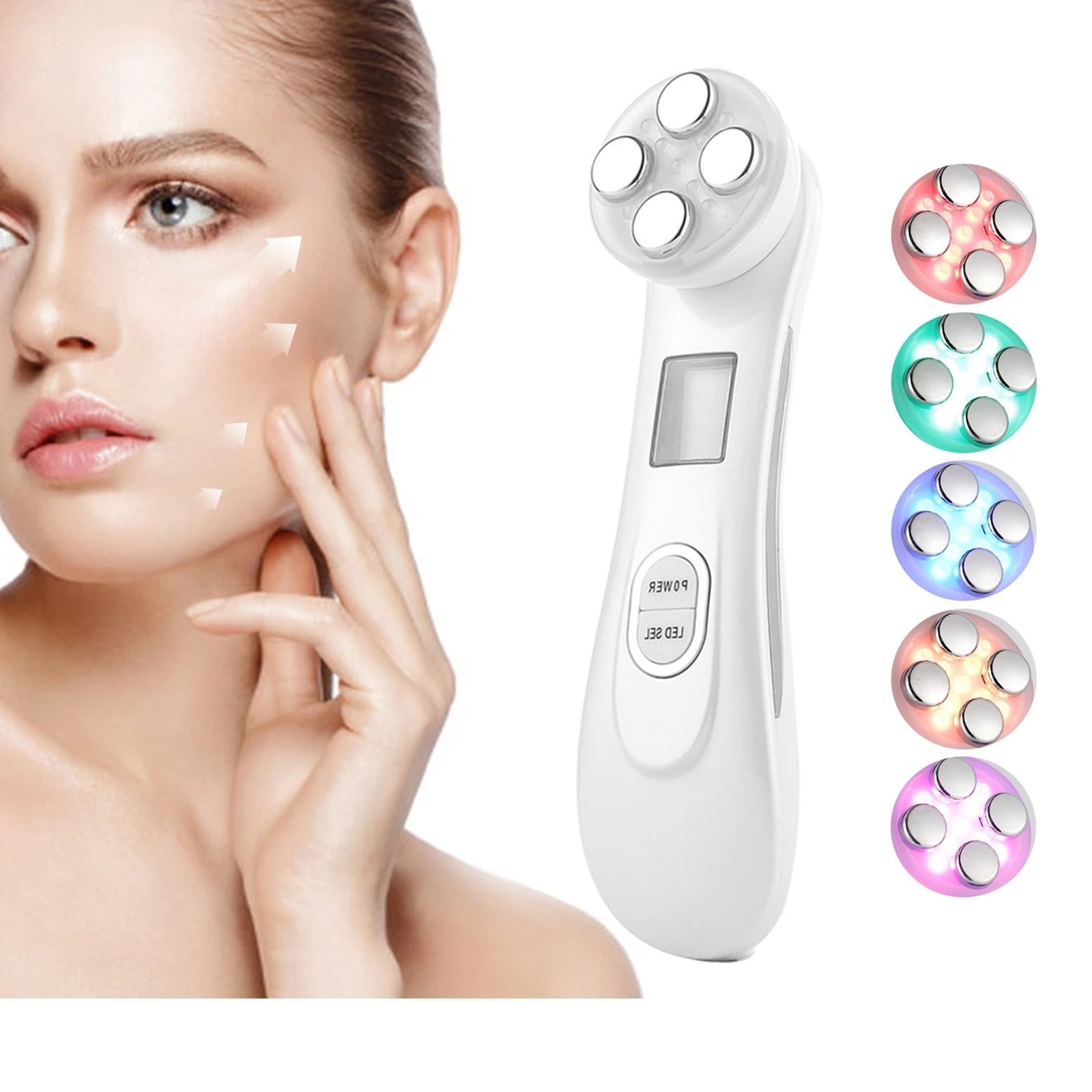 5 in 1 LED RF EMS Face Massager for Skin Lifting and Wrinkle | Inspire ...
