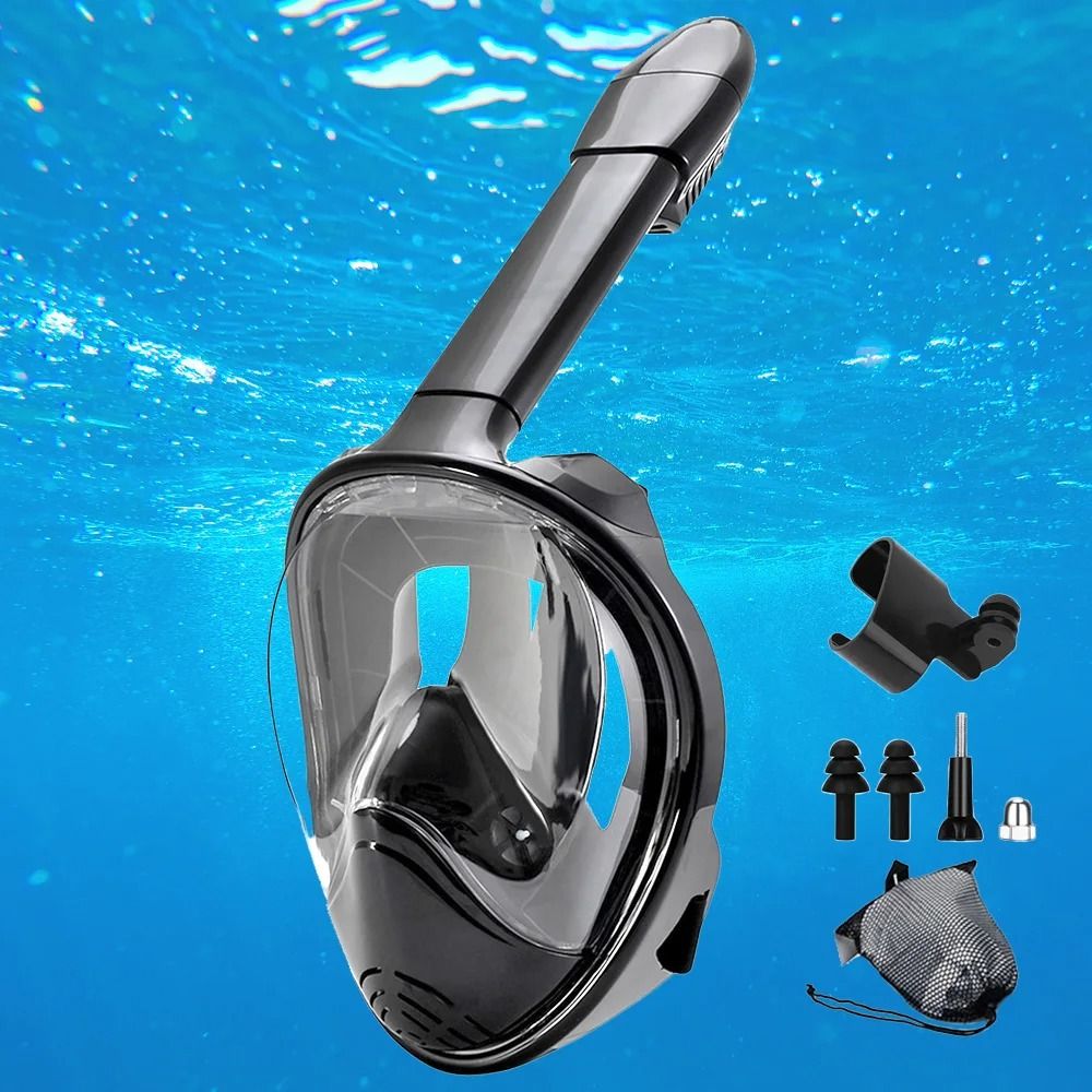 Full Face Snorkel Mask with Detachable Camera Mount Wide Vie | Inspire ...