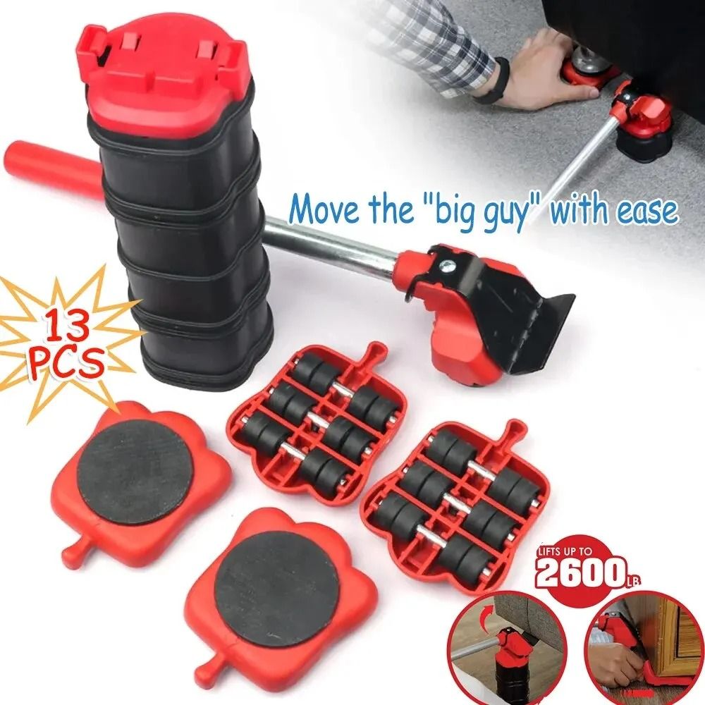 Furniture Moving Roller Set With Lifting Tool For Heavy Appl | Inspire ...