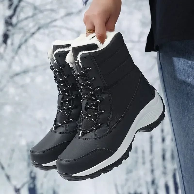Women Winter Platform Snow Boots Waterproof Fur Lined Ankle | Inspire ...