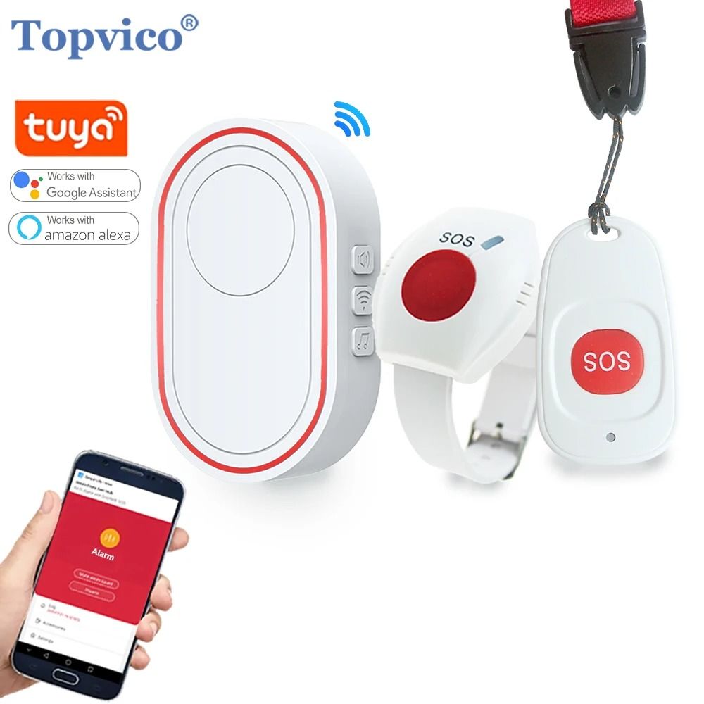Tuya Emergency Panic Button WiFi SOS Bracelet Wireless Alarm | Inspire ...