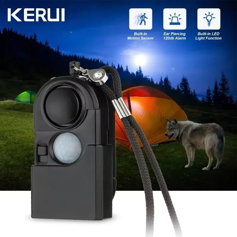 Portable Mini Motion Detector Alarm With LED Light And Siren | Inspire ...