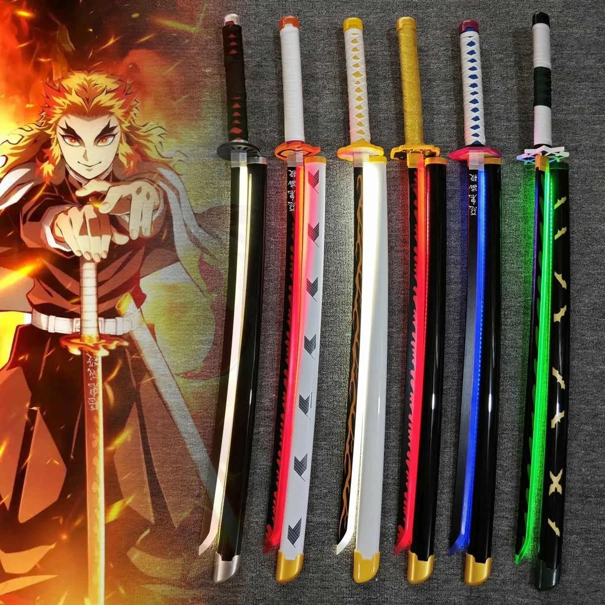 Luminous LED Katana Sword Anime Cosplay Prop With Realistic | Inspire ...