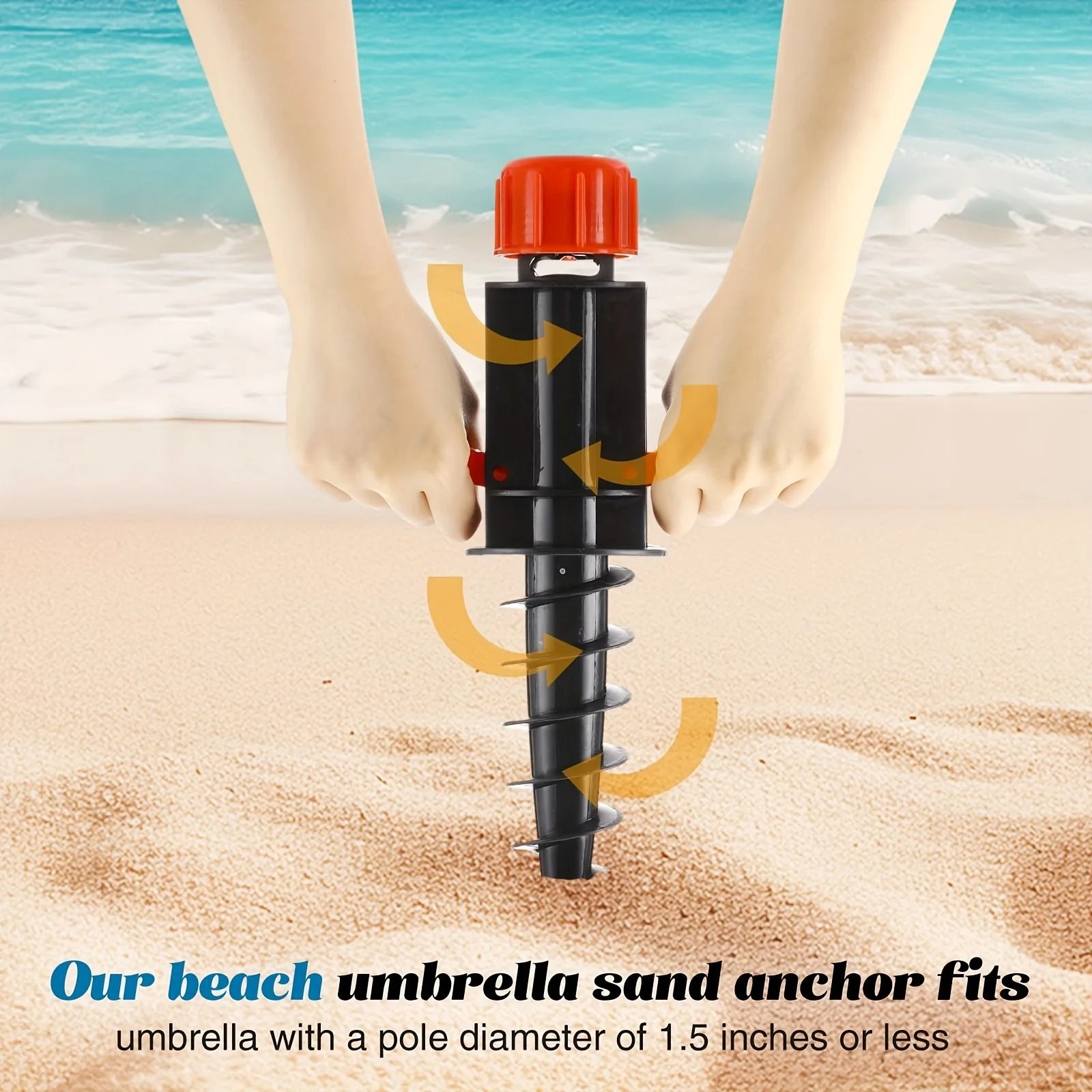 Universal Beach Umbrella Anchor with 360 Wind-Resistant Desi | Inspire ...