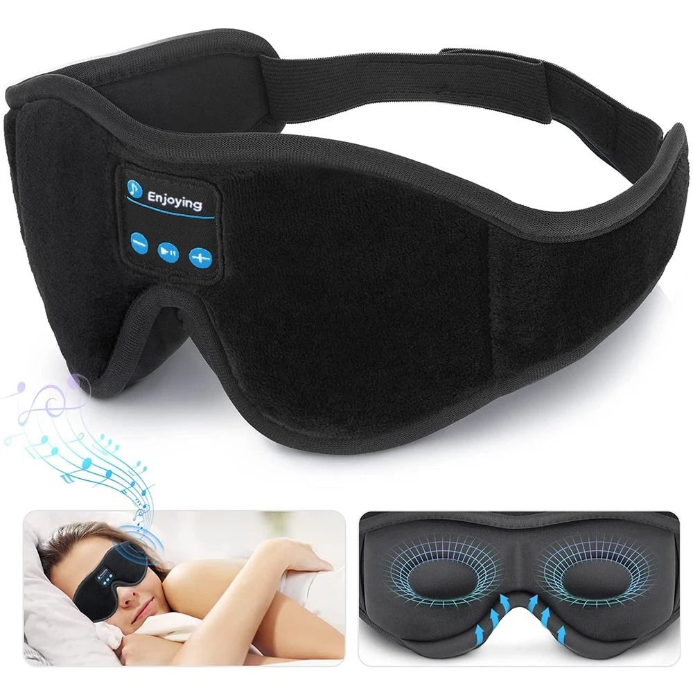Bluetooth Sleep Mask with Built-in Headphones – 3D Memory Fo | Inspire ...