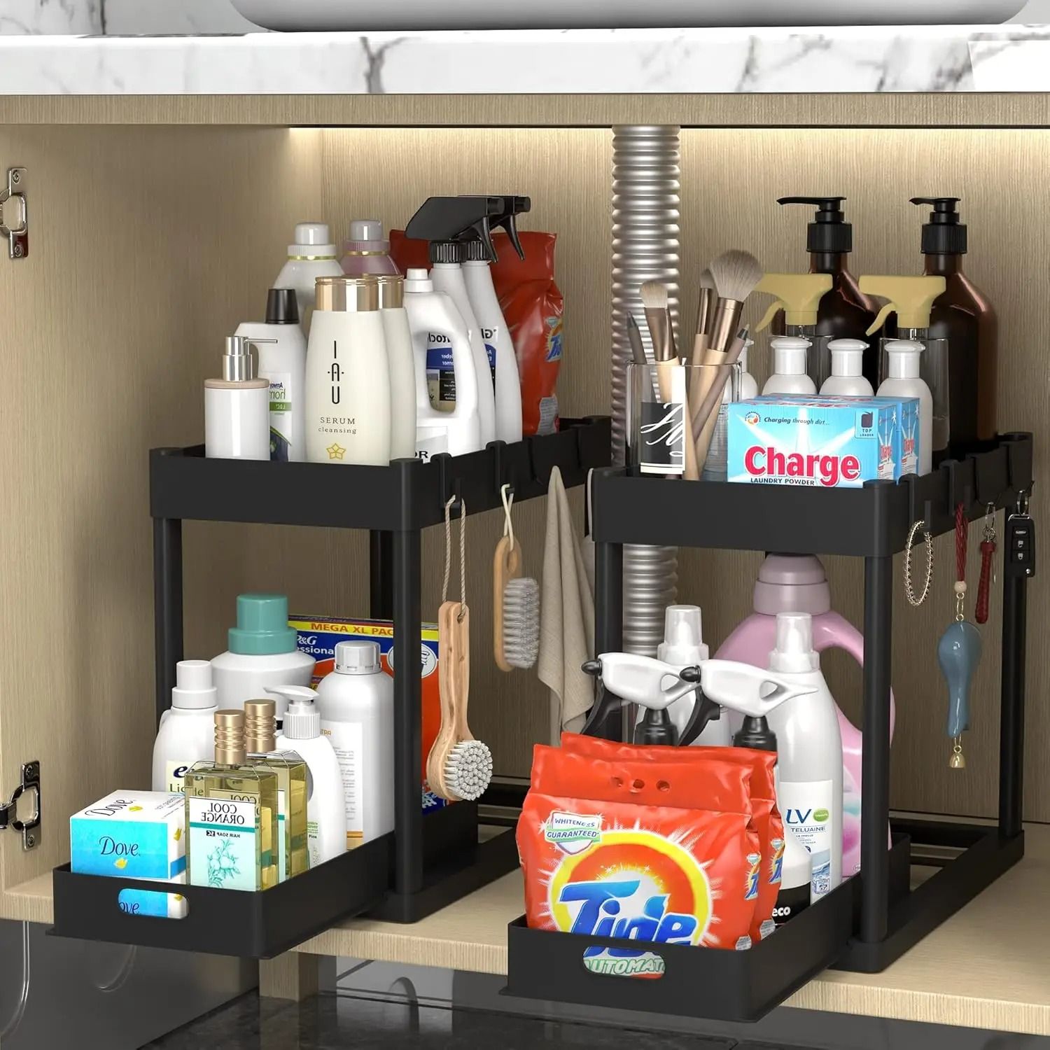 Double Tier Sink Storage Rack | Inspire Uplift