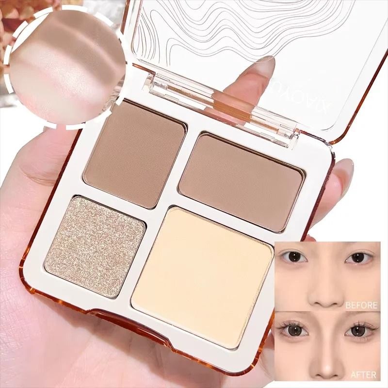 Four Color Highlighter and Contour Palette Matte and Shimmer | Inspire ...