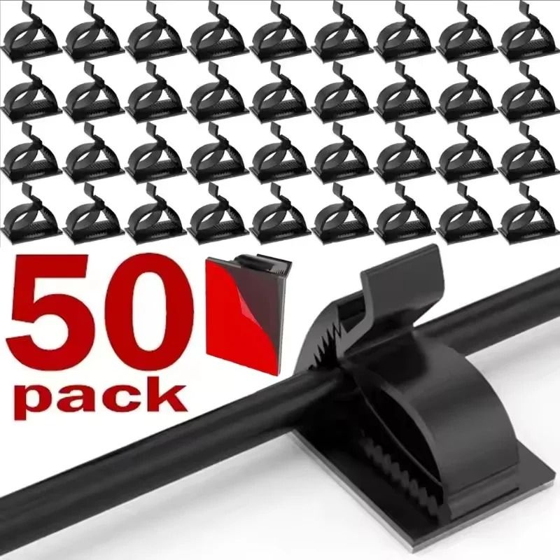 Self Adhesive Adjustable Cable Clips Wire Clamps Organizer S | Inspire ...