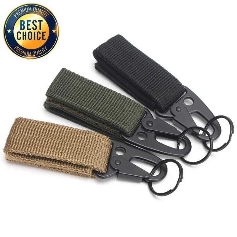 Nylon Carabiner Key Hook with MOLLE Webbing Buckle for Outdo | Inspire ...