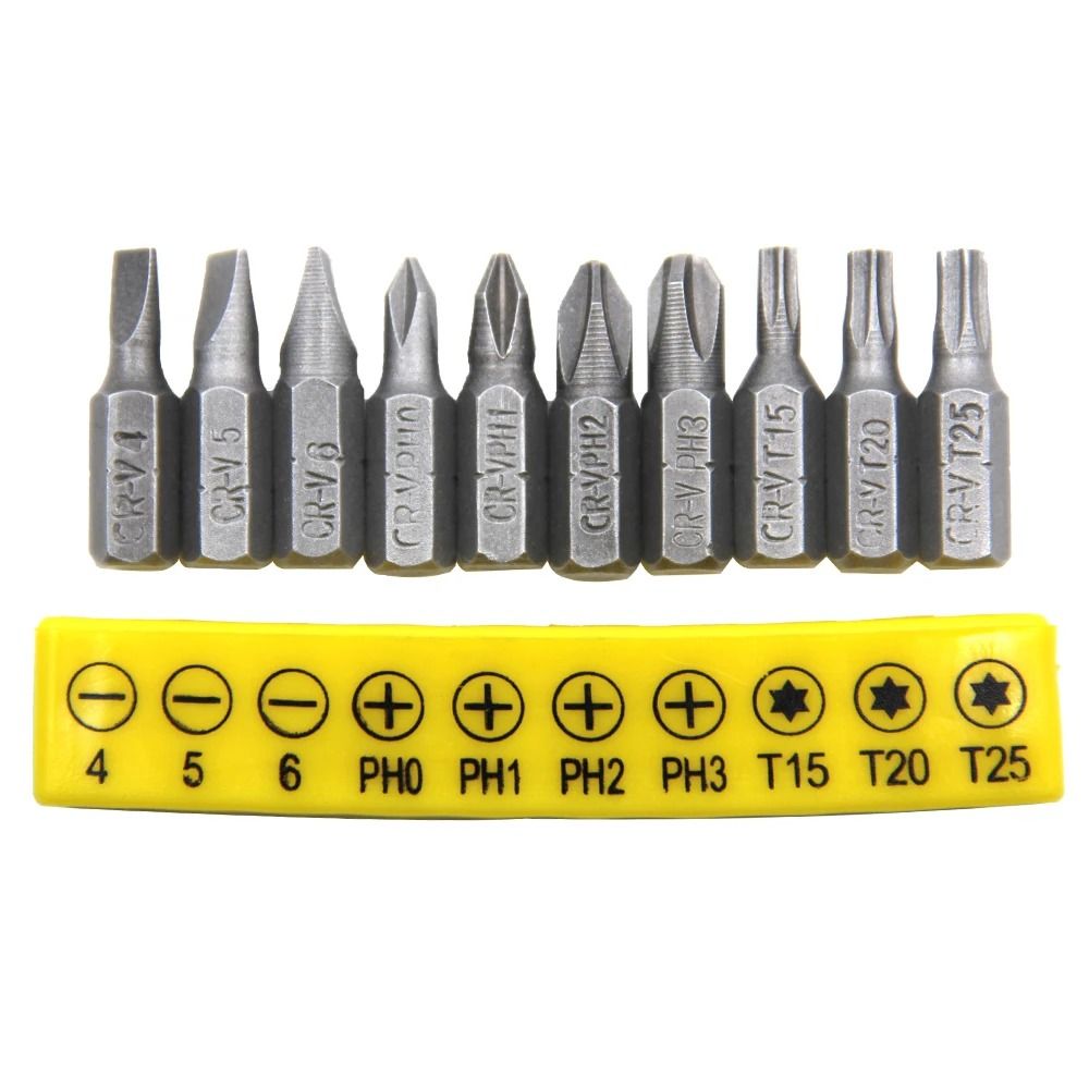 Cross Screwdriver Bit Set Ten Piece 60 mm Rubber Coated Exte | Inspire ...