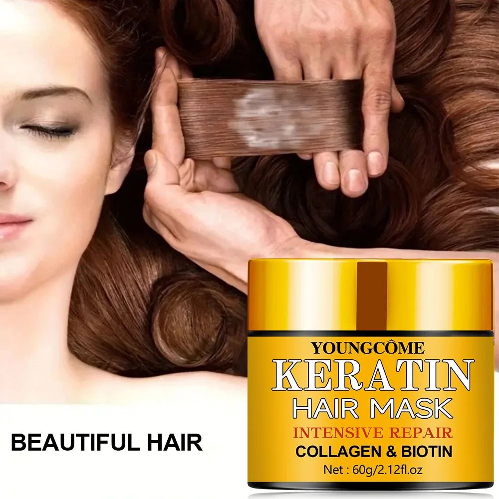 Hair Repair Mask with Biotin Collagen and Keratin for Dry an | Inspire ...