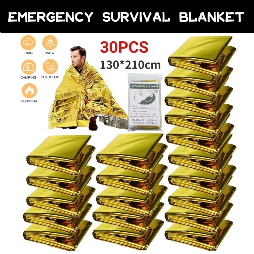 Emergency Survival Blanket Gold Silver Thermal Rescue Sheet | Inspire ...