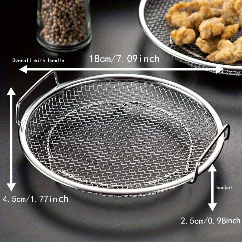 Stainless Steel Round Mesh Filter Tray for Kitchen Use | Inspire Uplift