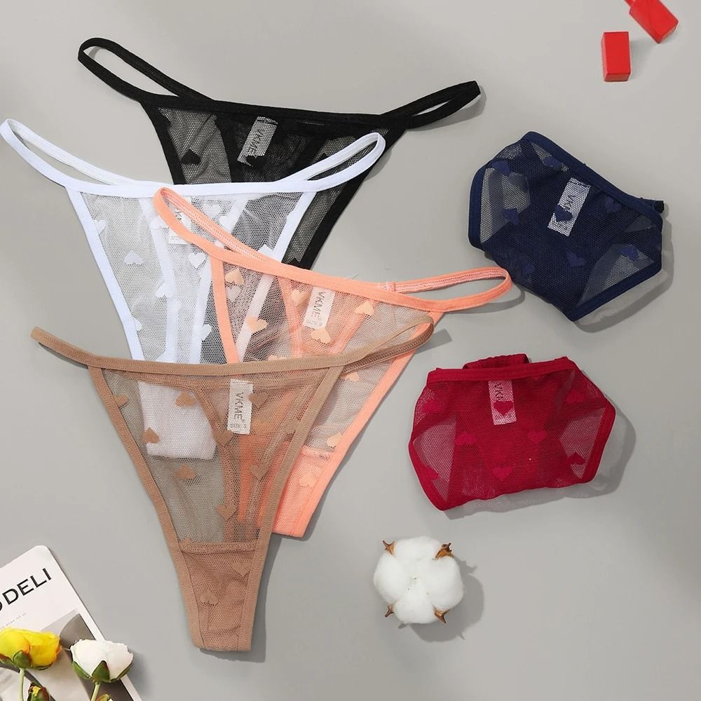 Sheer Lace Low Waist Thong Panties for Women | Inspire Uplift