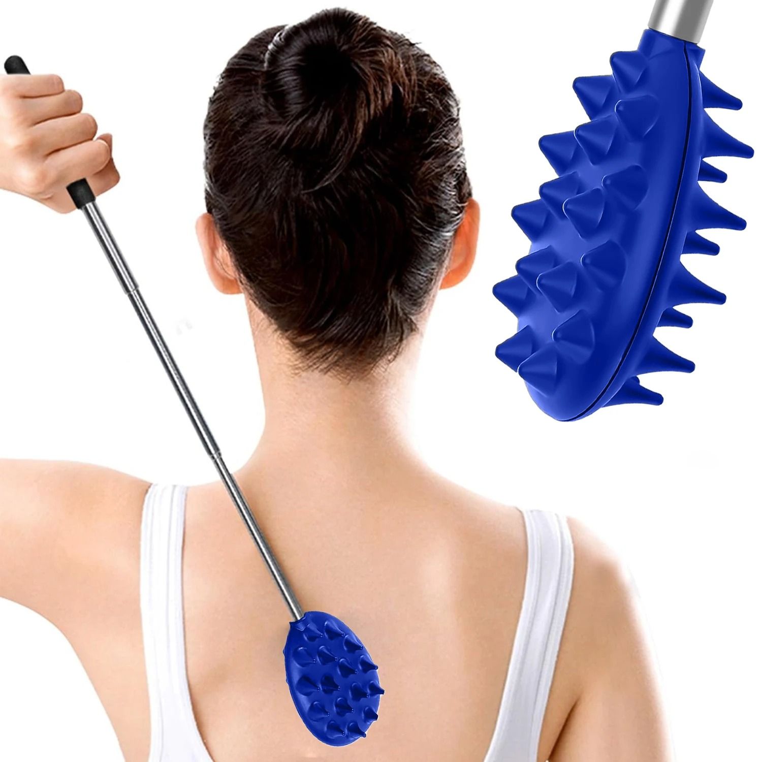 Extendable Back Scratcher with Dual Scratch and Massage Surf | Inspire ...