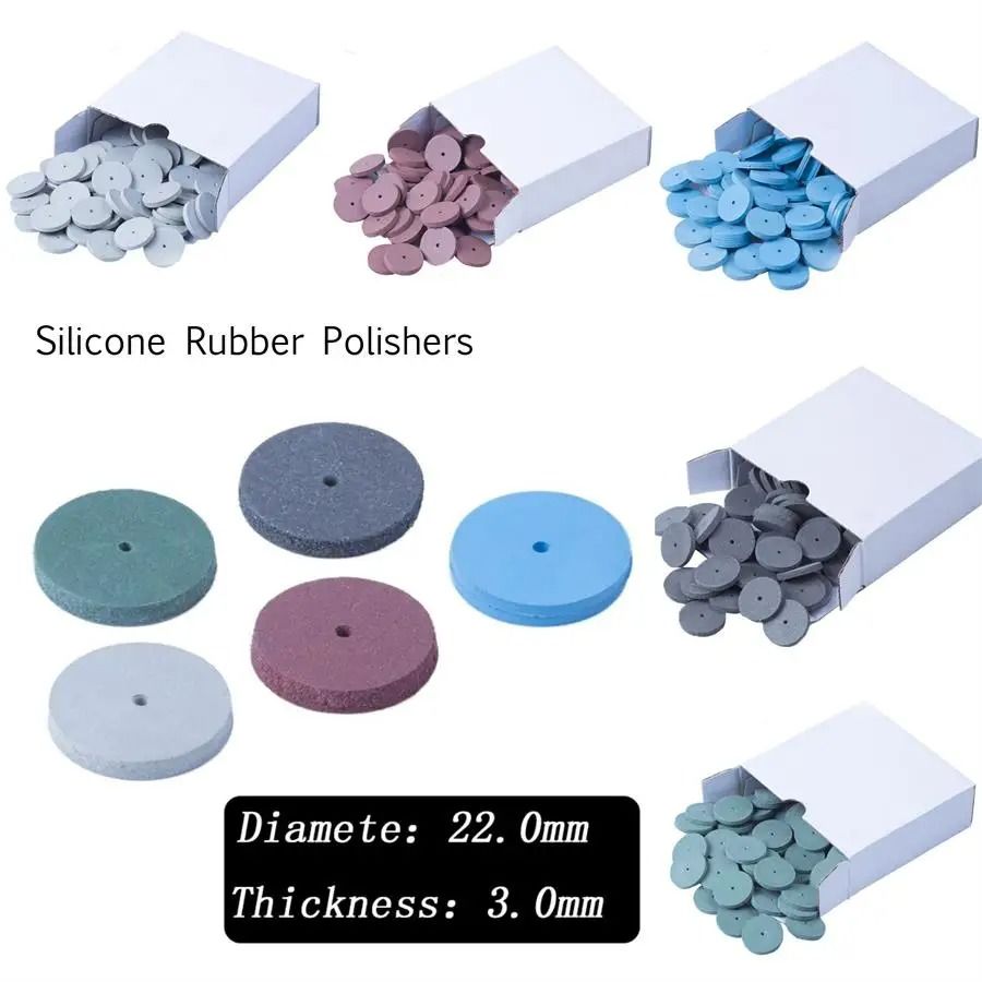 100pcs Dental Silicone Rubber Polishing Wheels for Ceramic C | Inspire ...