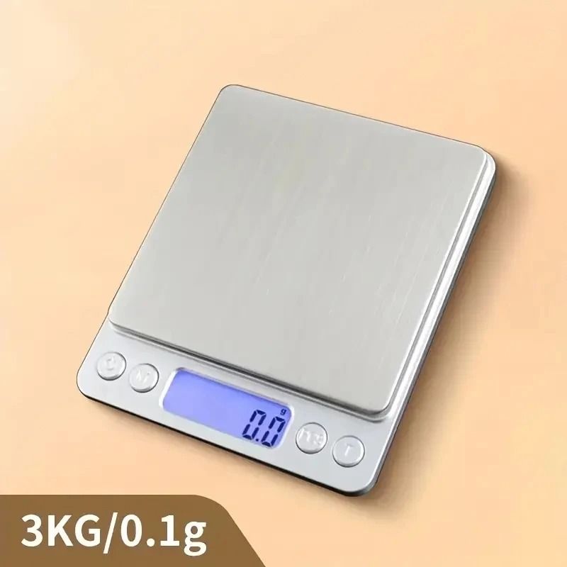 Stainless Steel Kitchen Scale with LCD Display and Unit Conv | Inspire ...