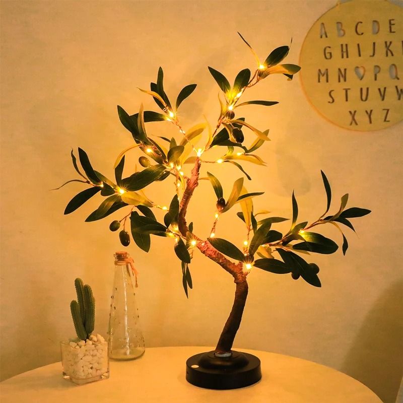 LED Tree Table Lamp with DIY Bendable Branches and Warm Whit | Inspire ...