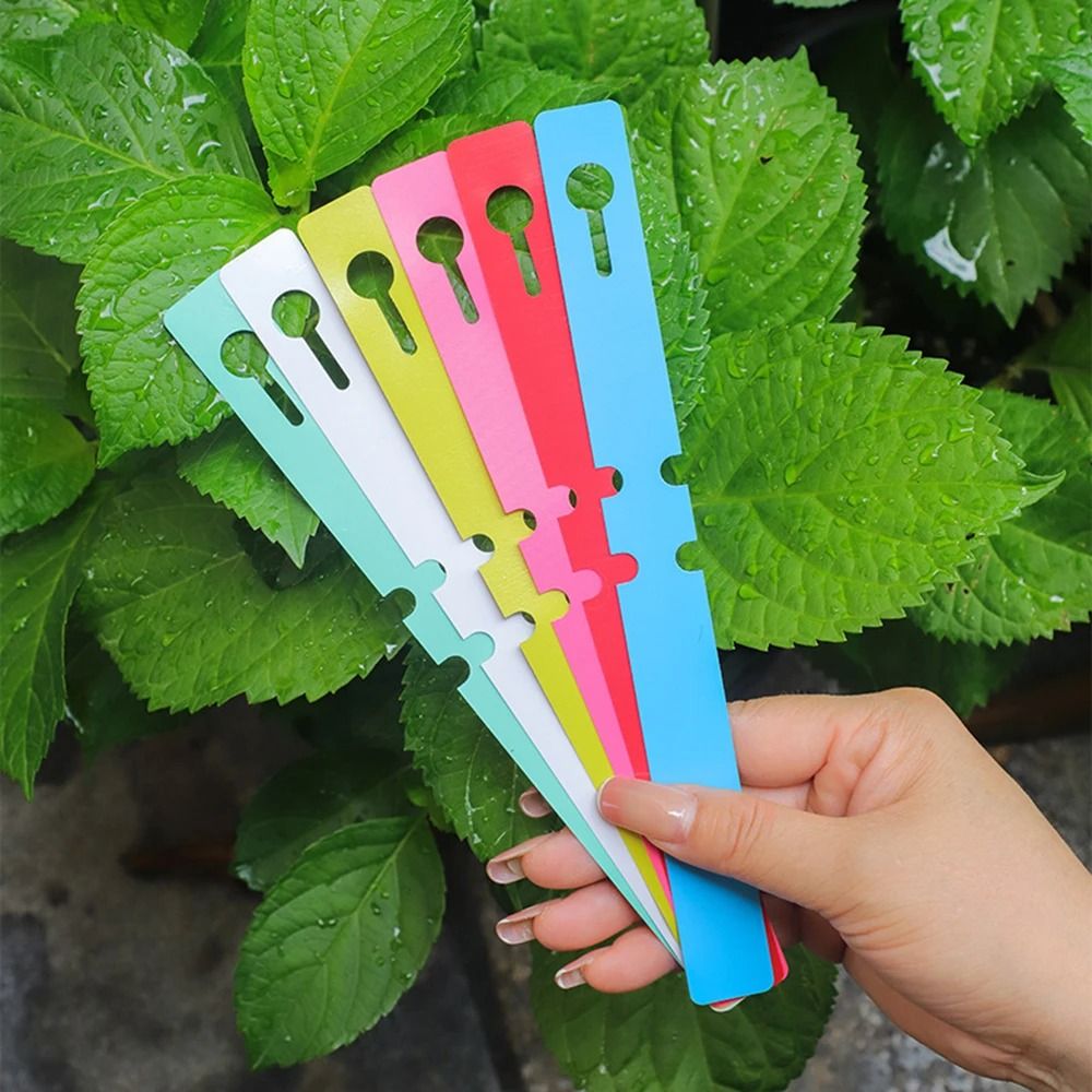 Waterproof Plant Label Rings PVC Garden Markers Set of 100 | Inspire Uplift