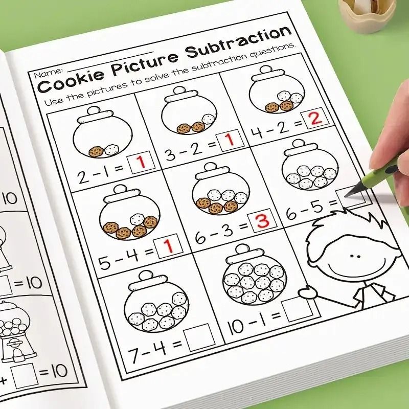 32 Page Math Training Book Addition and Subtraction Exercise | Inspire ...