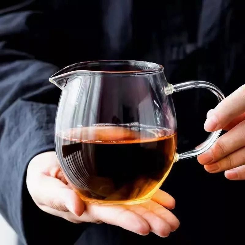 Heat Resisting Clear Glass Tea Pitcher Fair Cup | Inspire Uplift