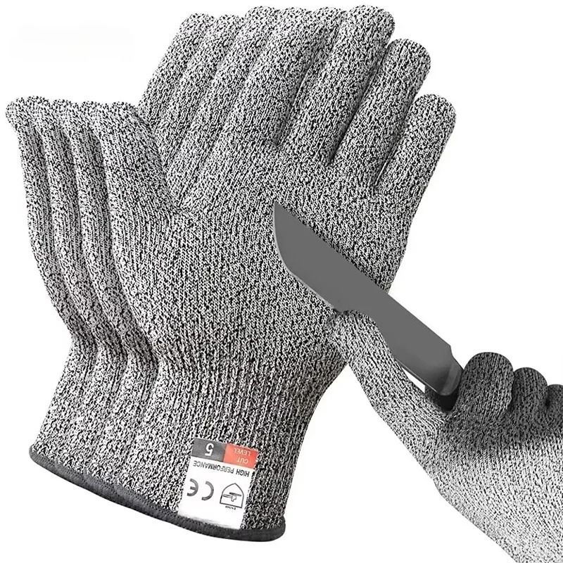 Professional Level 5 Cut-Resistant Safety Gloves with Stainl | Inspire ...
