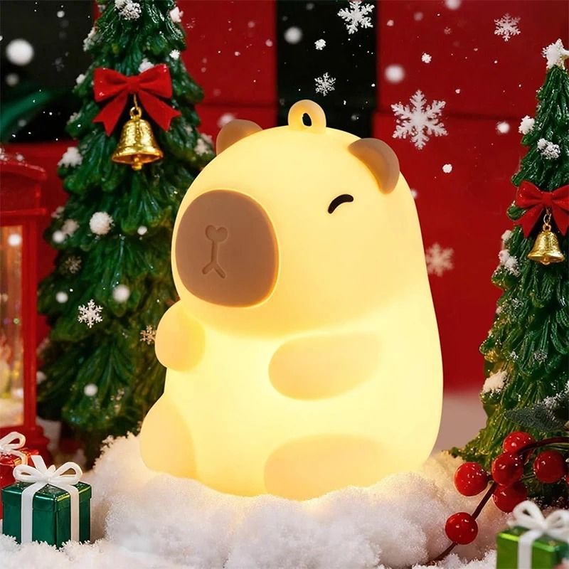 Capybara Cute Night Light and Squishy Silicone Lamp | Inspire Uplift