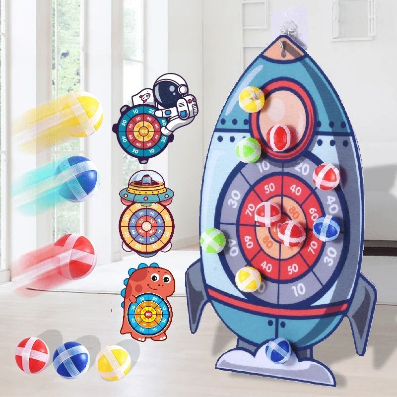 Montessori Sticky Ball Dart Board – Large Interactive Target | Inspire ...
