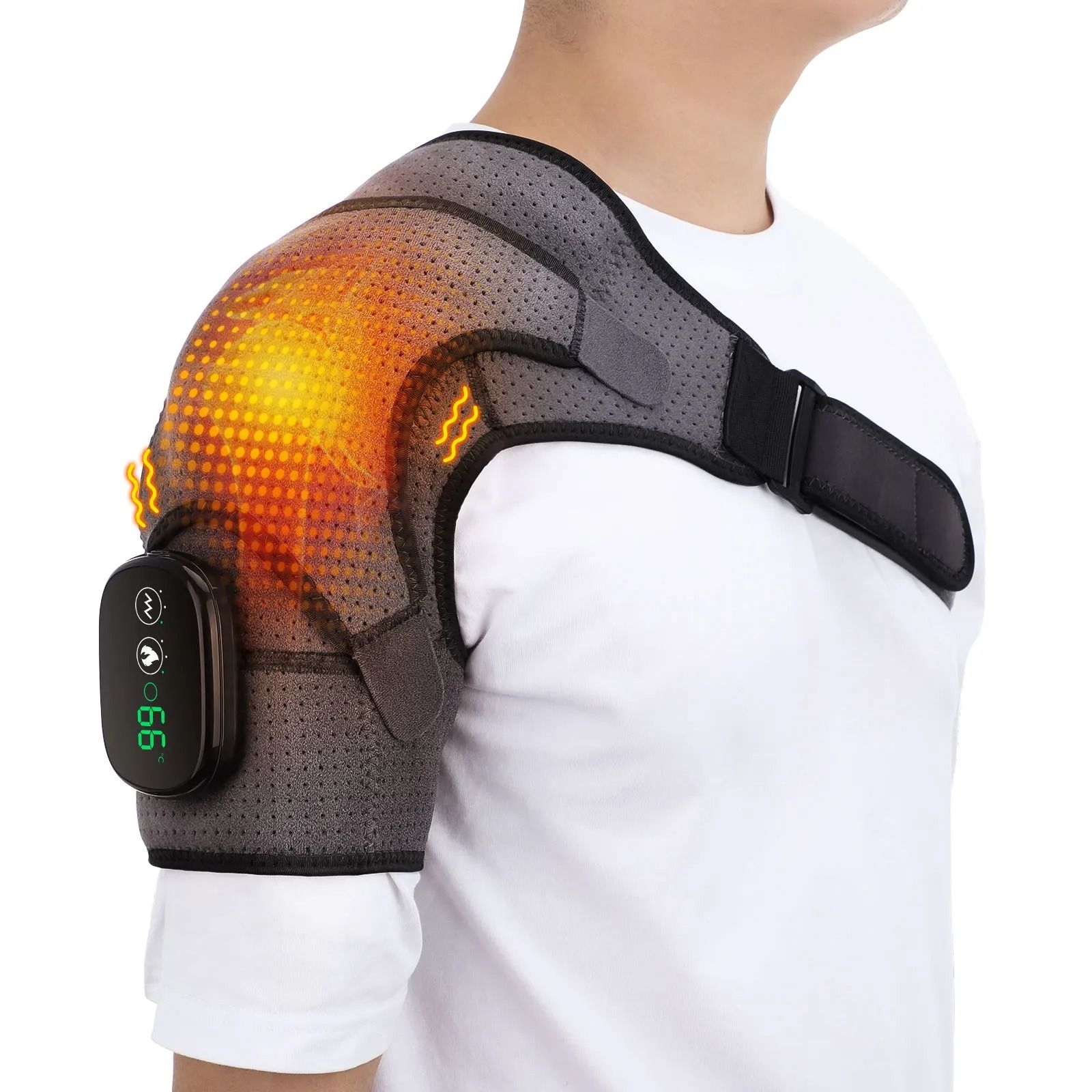 Electric Heating Shoulder Brace – LED Display Vibration Mass | Inspire ...