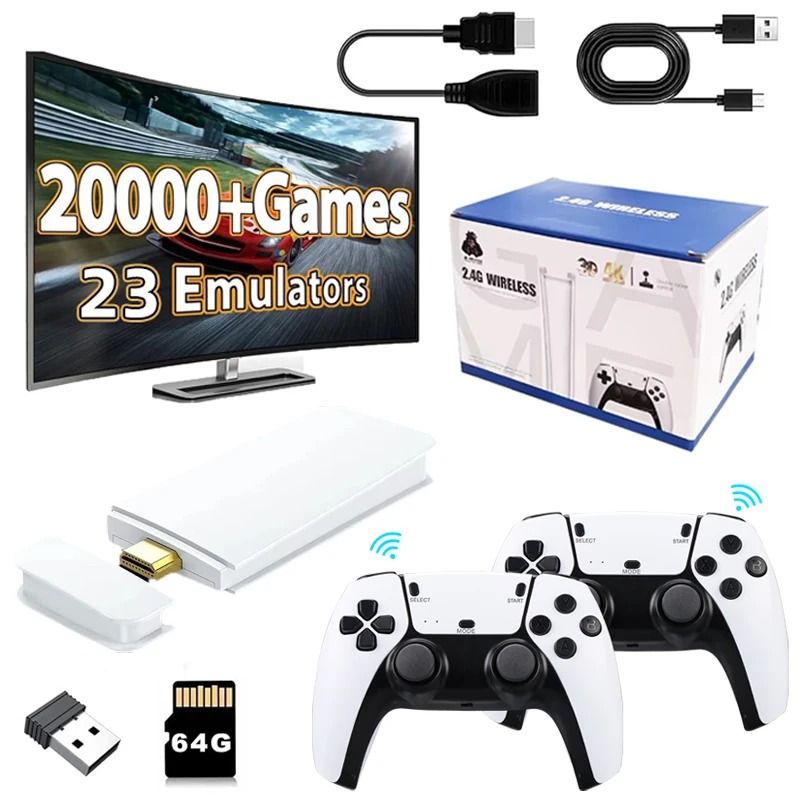 4K Ultra HD Retro Game Stick – 20,000+ Classic Games with Du | Inspire ...