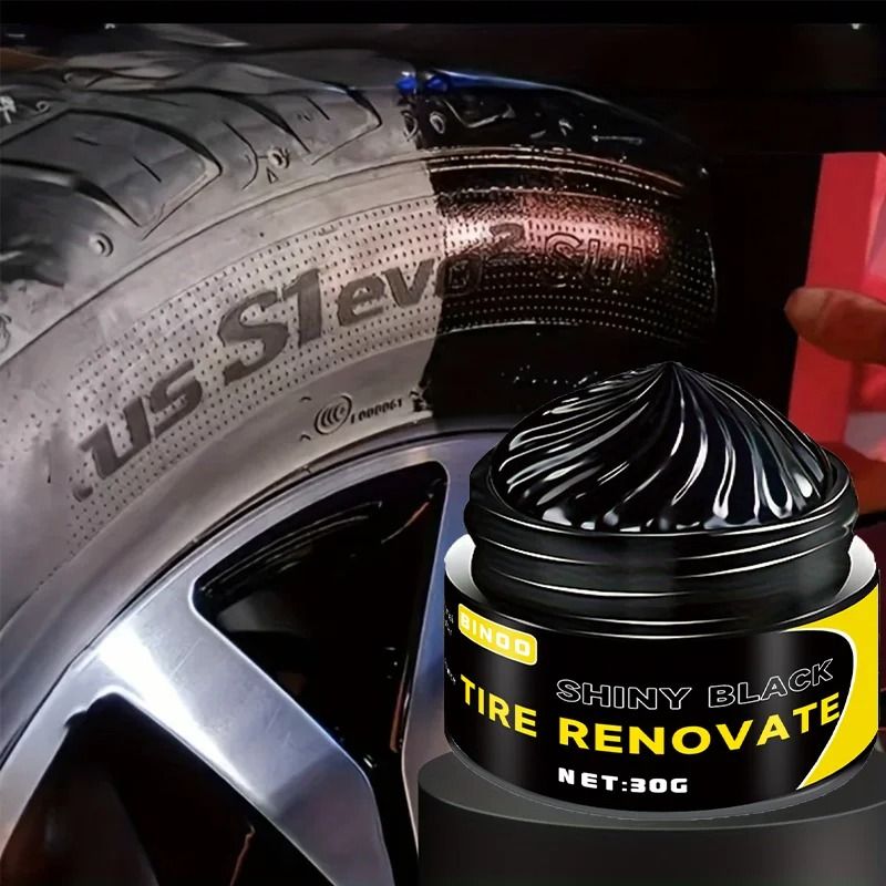 Grade Deep-Black Shiny Tire Wax & Sidewall Restorer | Inspire Uplift